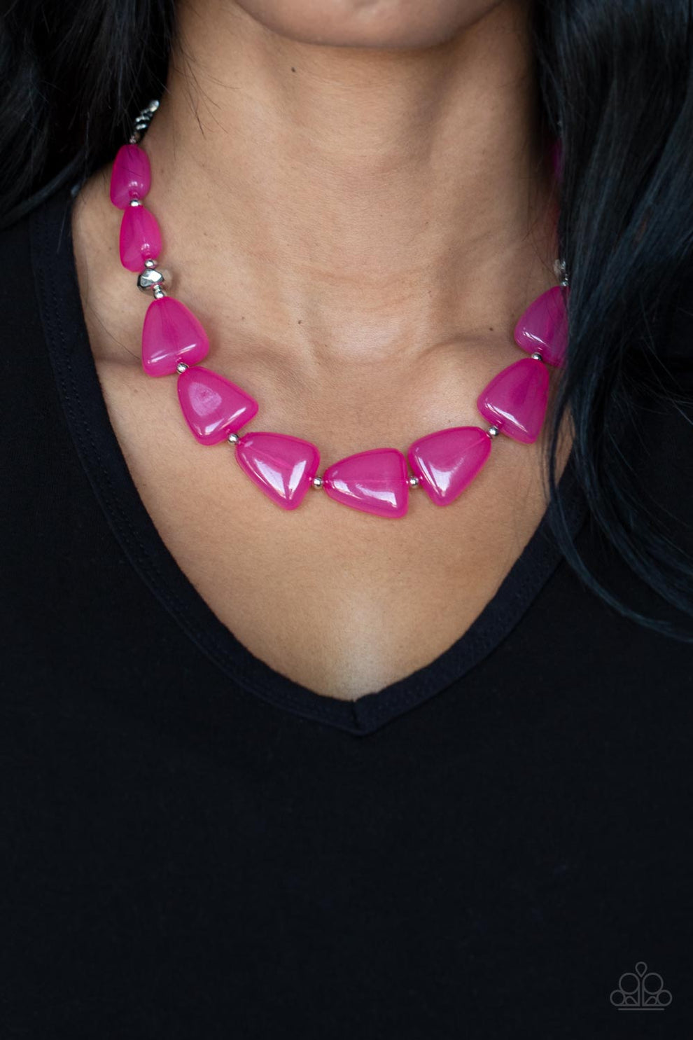 Tenaciously Tangy - pink - Paparazzi necklace – JewelryBlingThing