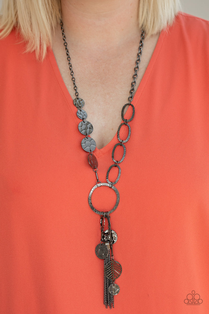 Trinket Trend - black - Paparazzi necklace – JewelryBlingThing
