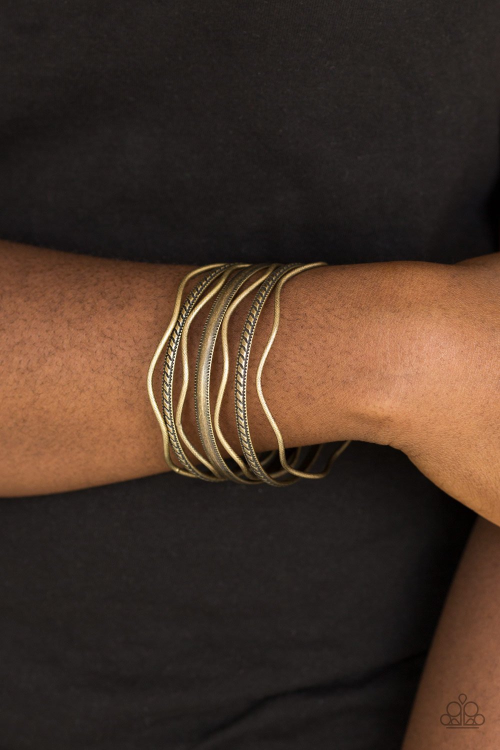 Zesty Zimbabwe - brass - Paparazzi bracelet – JewelryBlingThing